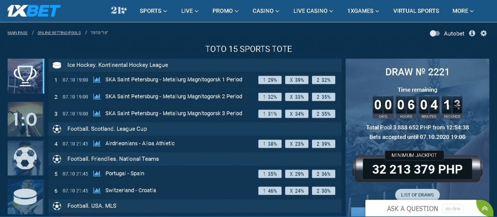 1xBet betting tips - fixed matches in Philippines ᐅ 1xBet football ...